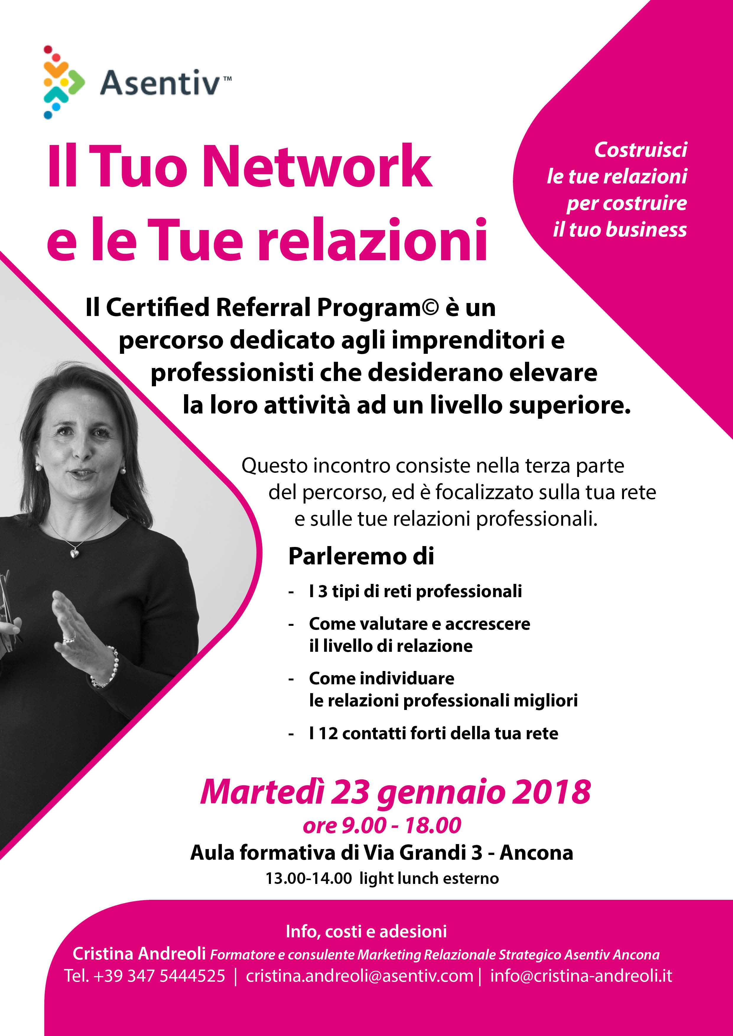 La Tua rete e le Tue relazioni professionali | Cristina Andreoli